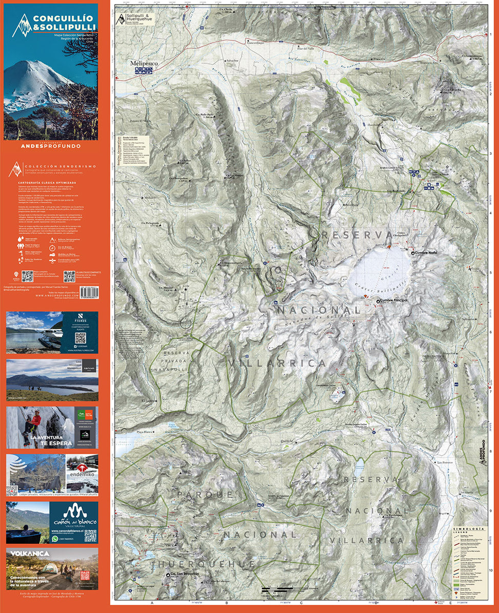 Mapa Senderismo Conguillio & Sollipulli - Plegable — Mappin
