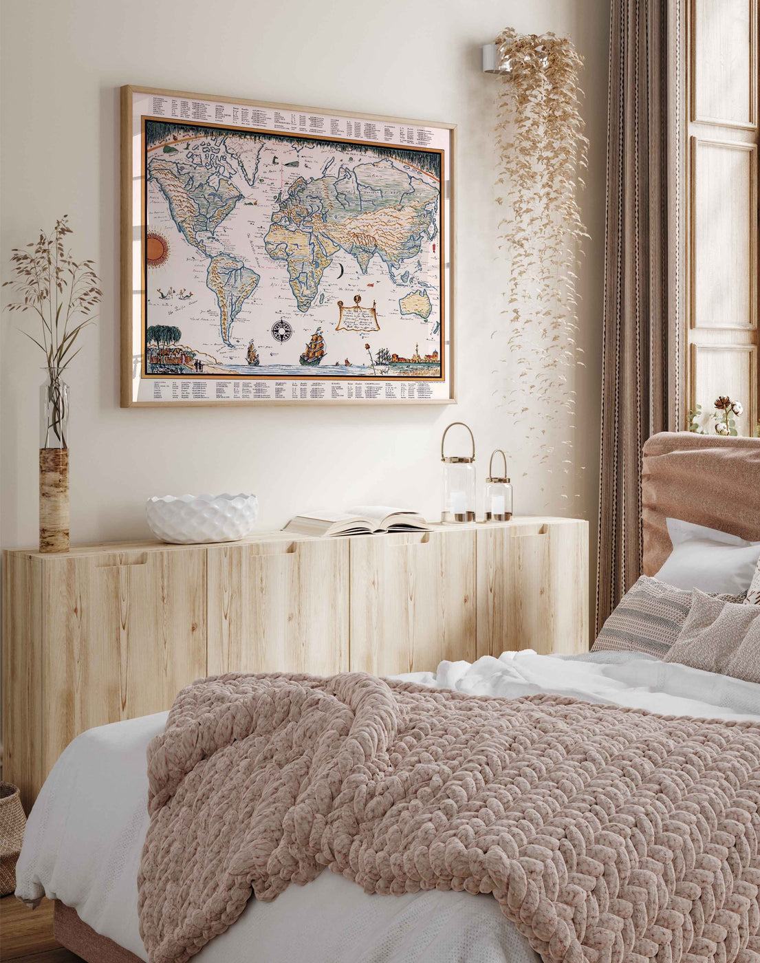 Mapa Pictórico del Mundo de 1932 - Lámina — Mappin