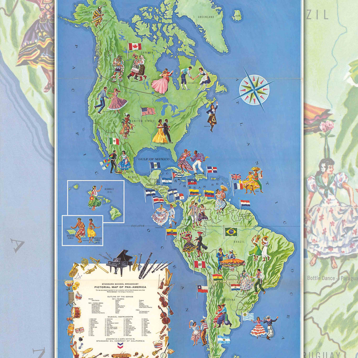 Mapa Musical de América - Lámina — Mappin