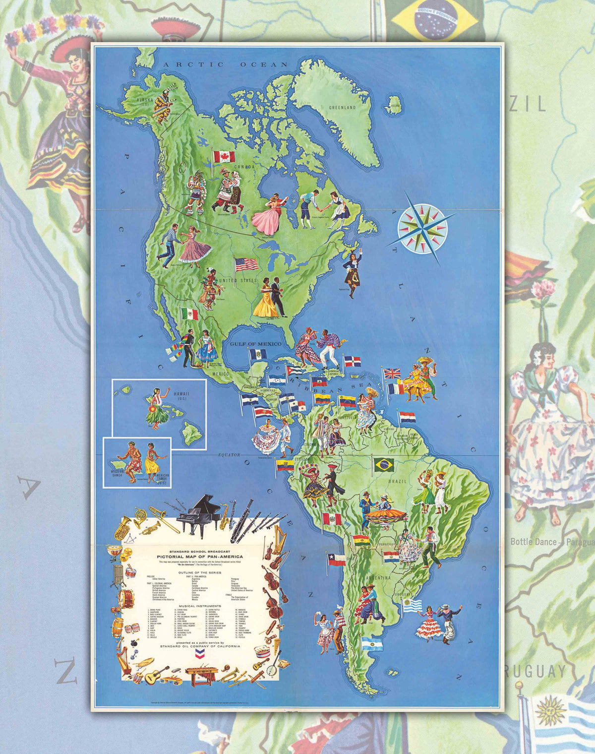 Mapa Musical de América - Lámina — Mappin