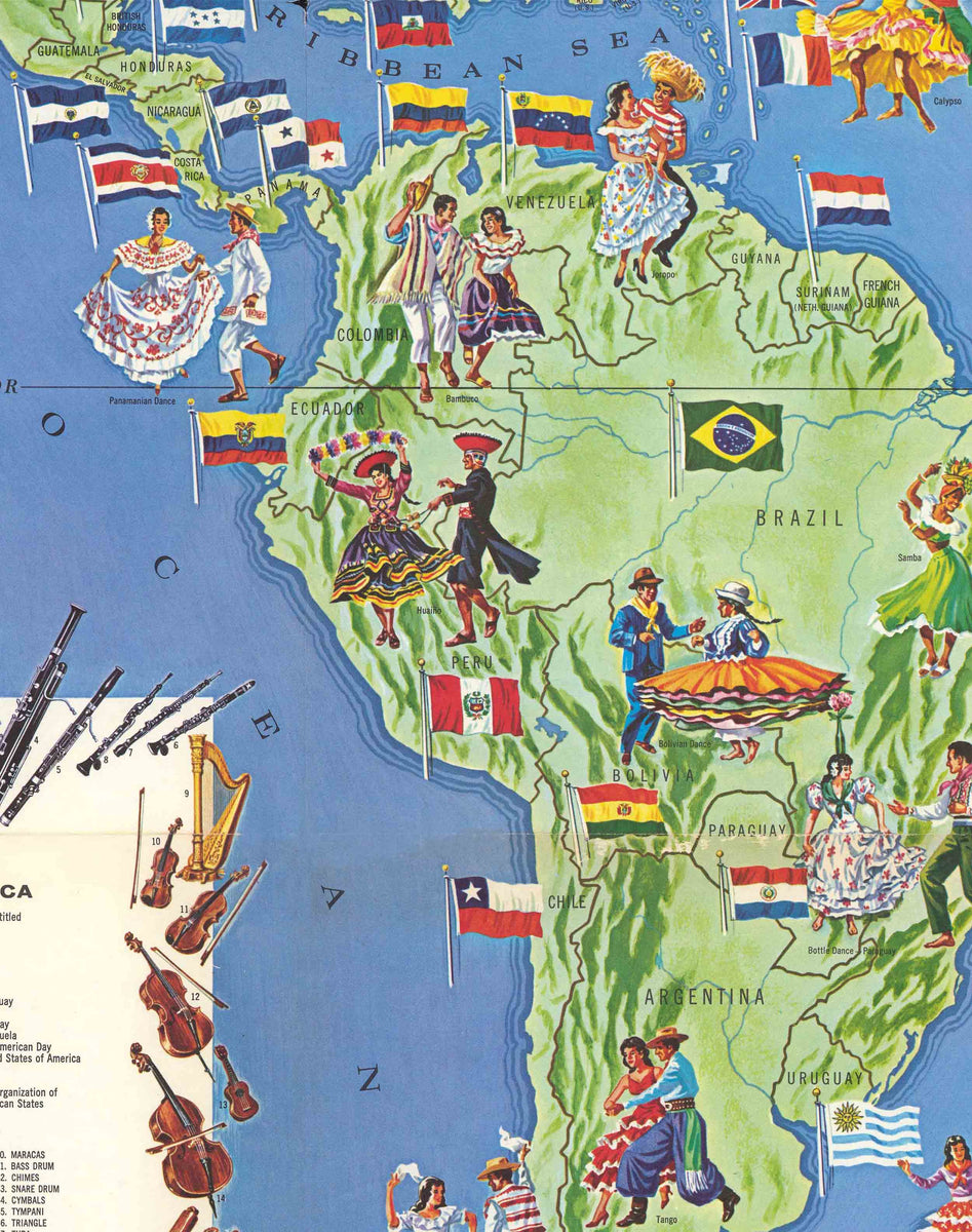 Mapa Musical de América - Lámina – Mappin