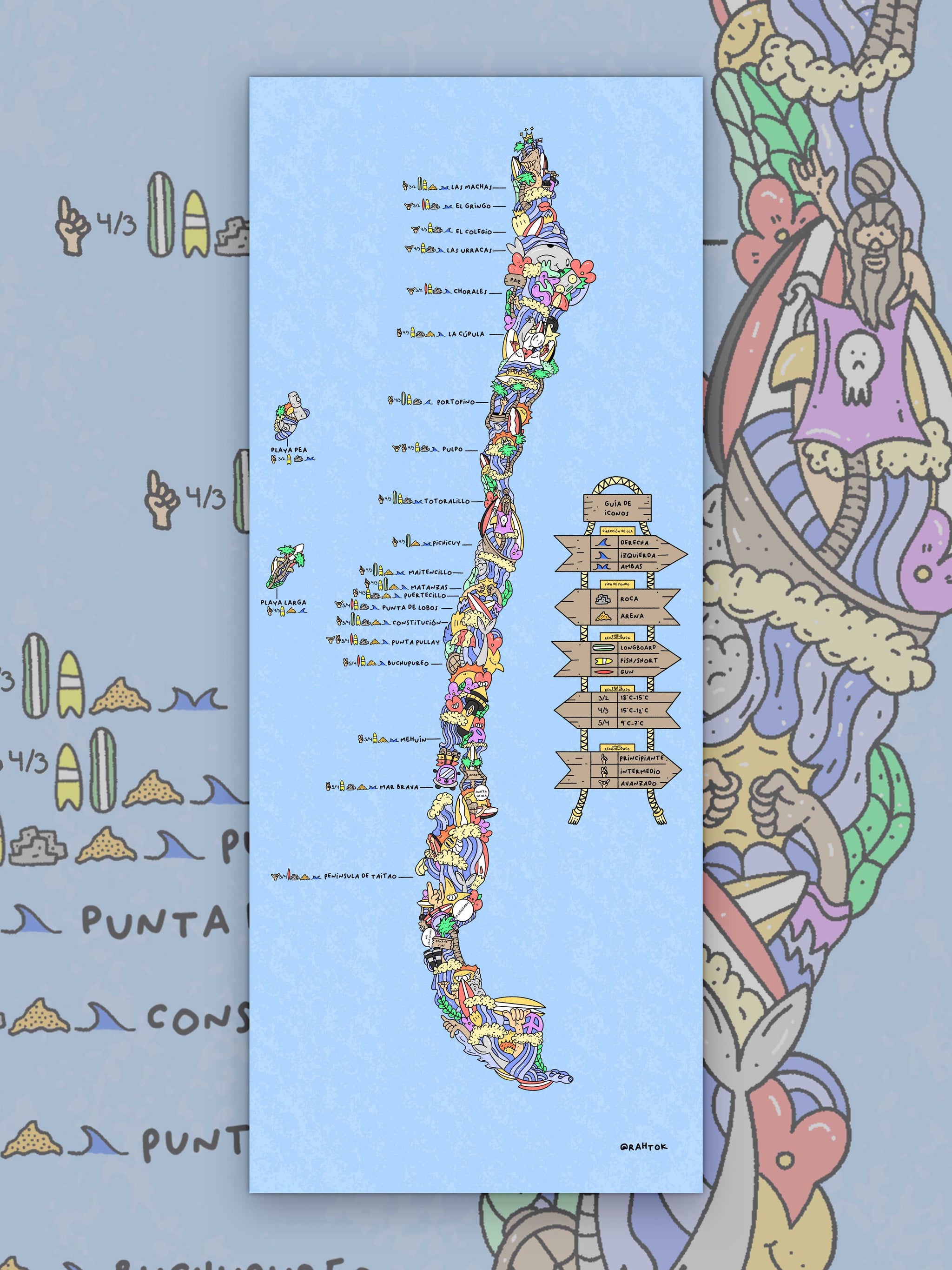 Mapas de Chile: Ilustrados — Mappin