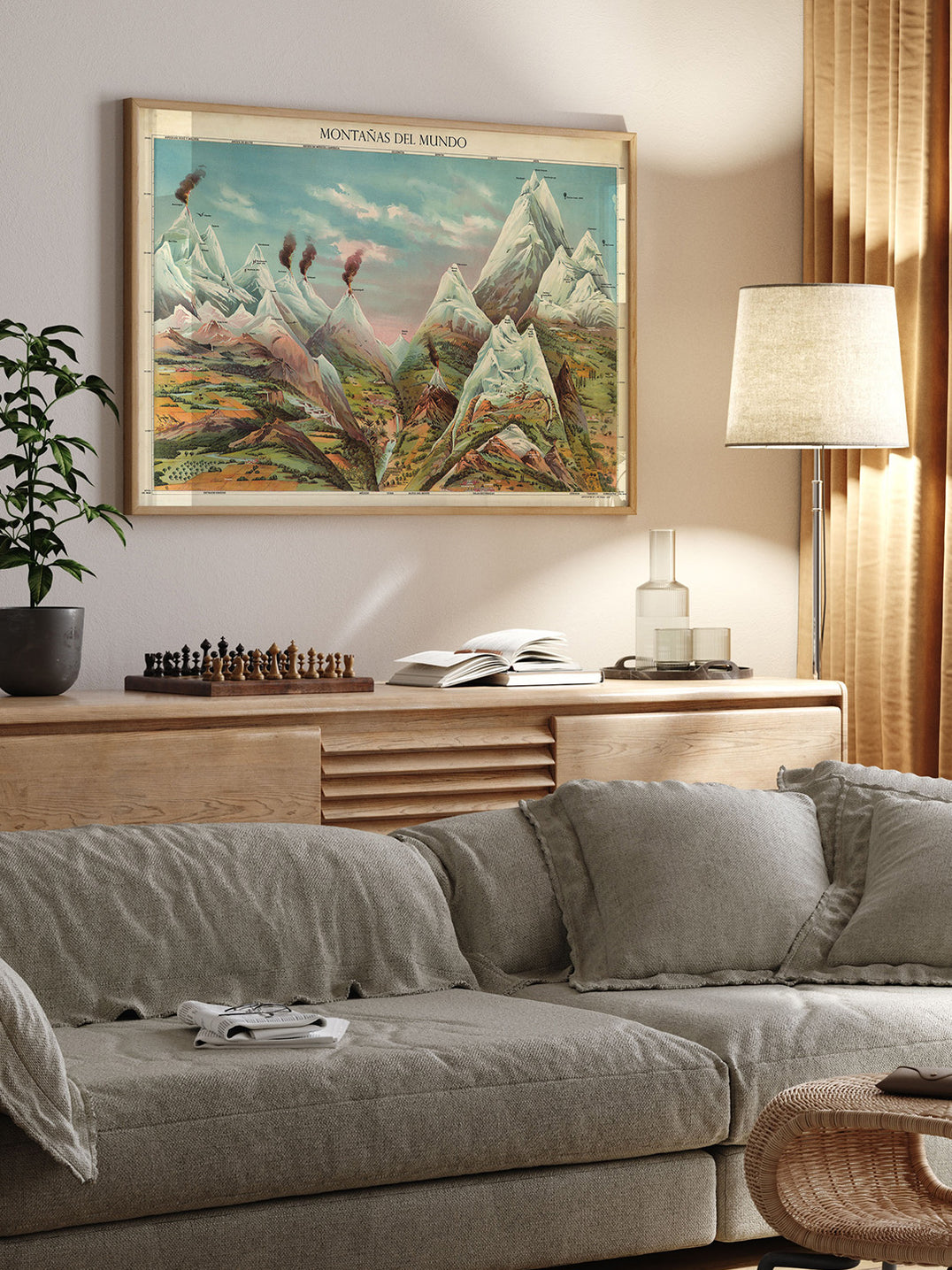 Póster Montañas del Mundo - Lámina — Mappin