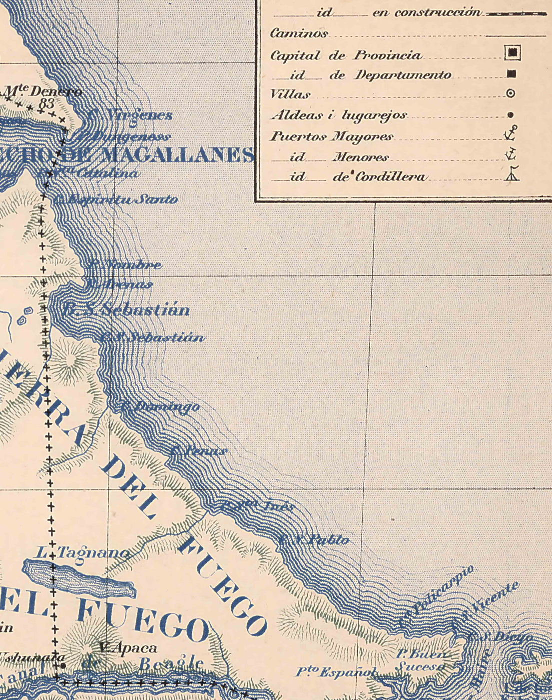 Mapa de la Patagonia de 1903 - Lámina — Mappin