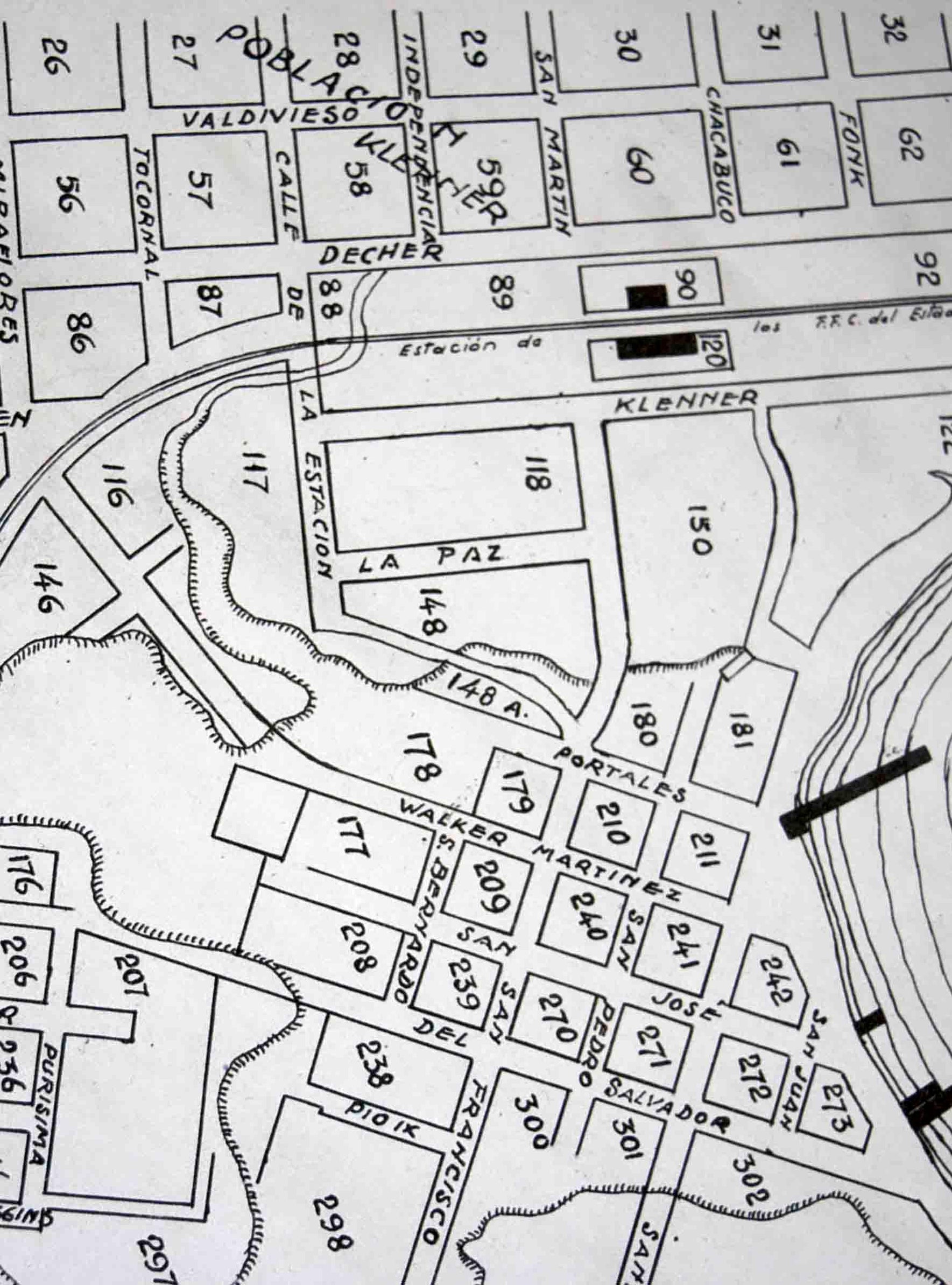 Plano de Puerto Varas en 1934 - Lámina — Mappin