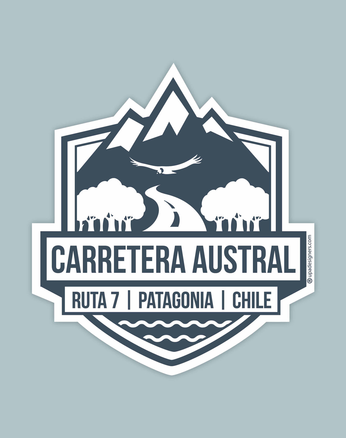 Sticker Ruta 7 Carretera Austral — Mappin