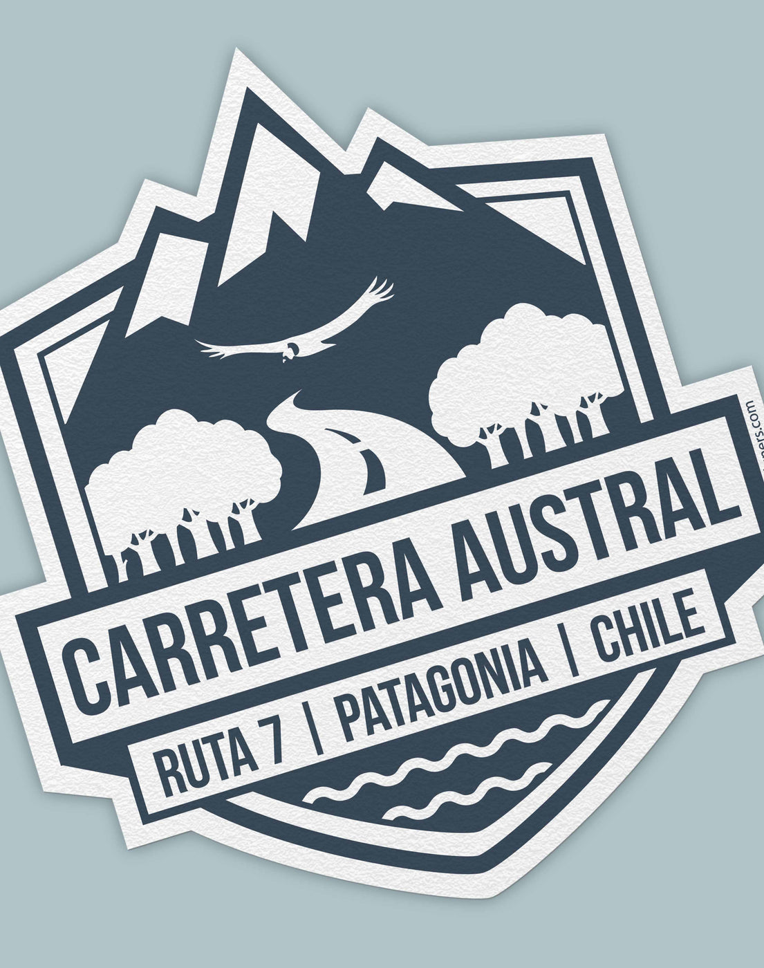 Sticker Ruta 7 Carretera Austral — Mappin