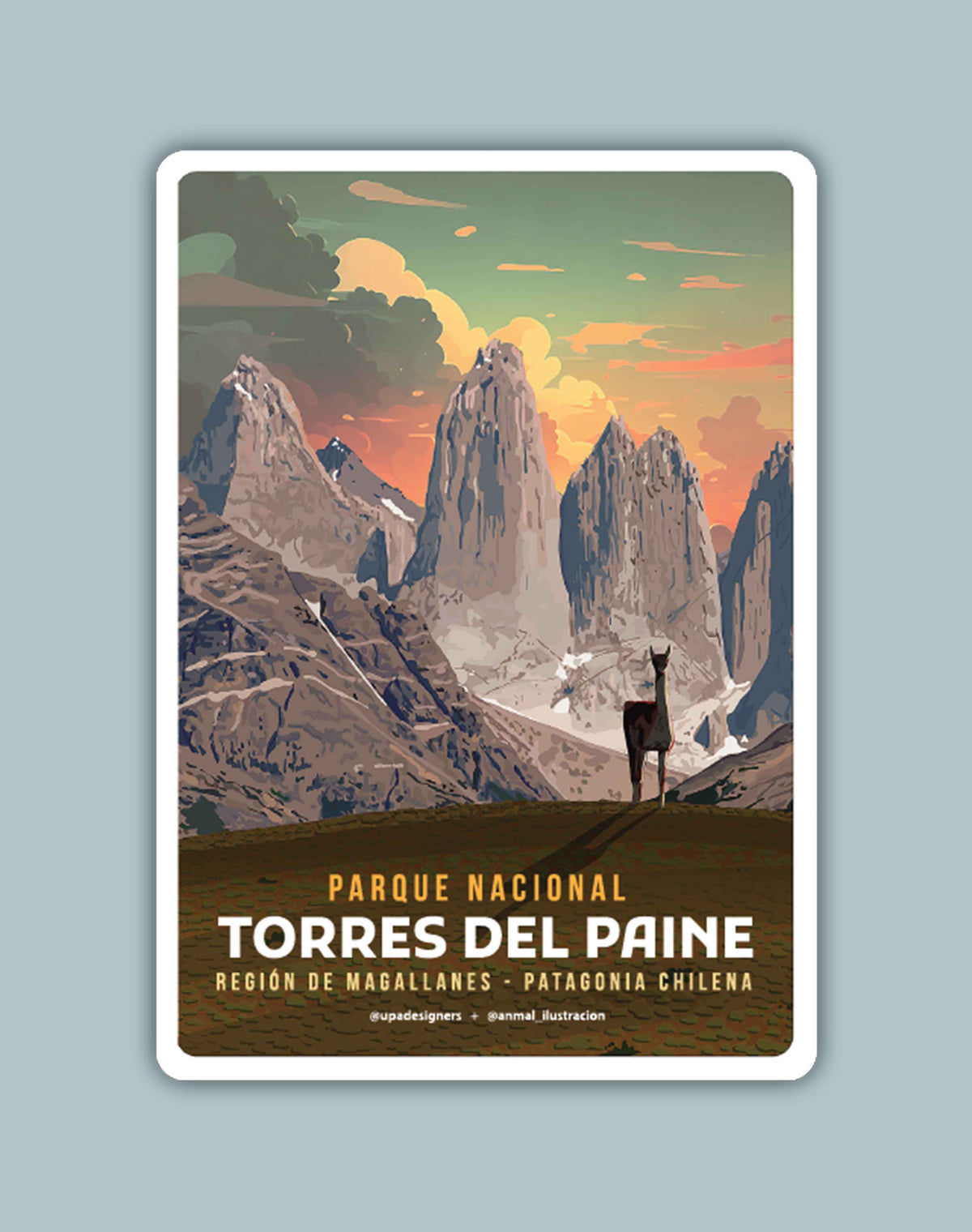 Sticker PN Torres del Paine — Mappin