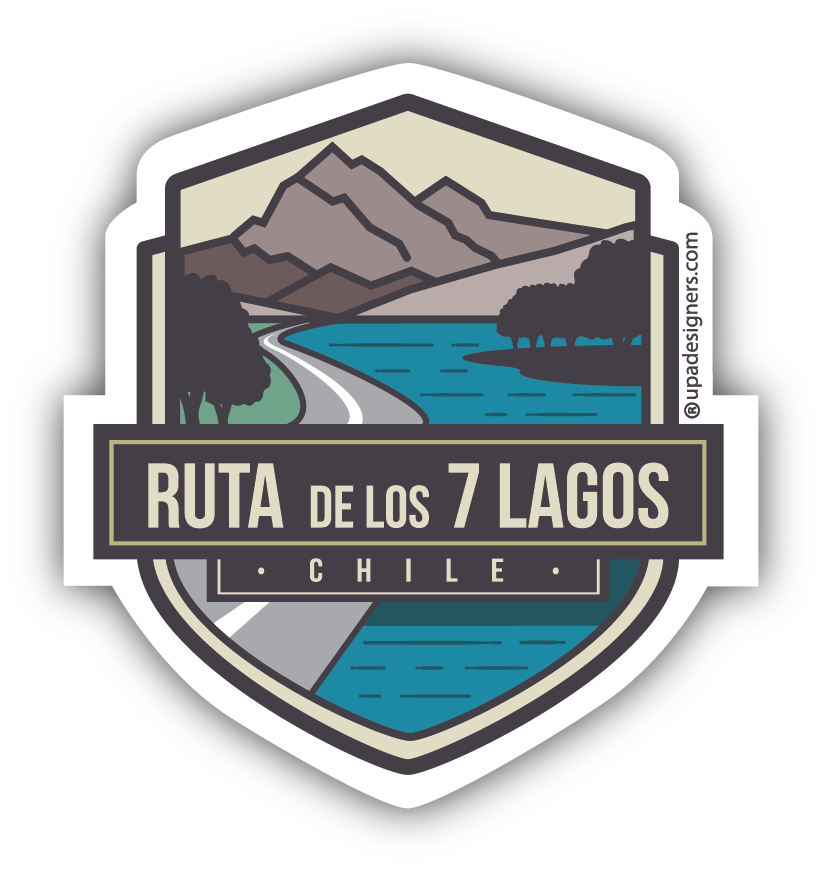 Sticker Ruta de los 7 Lagos — Mappin