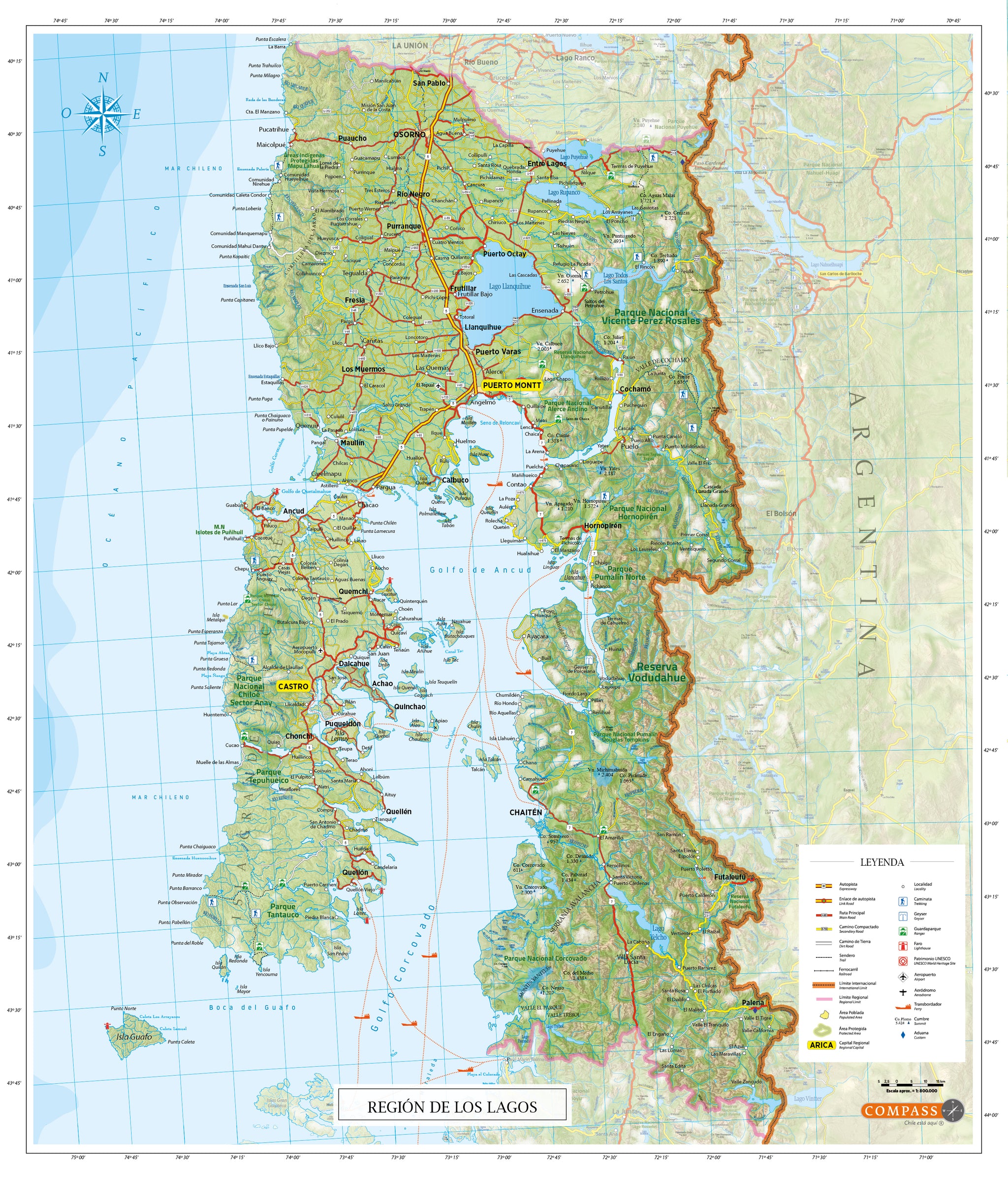 Mapas de Chile: Actualizados — Mappin