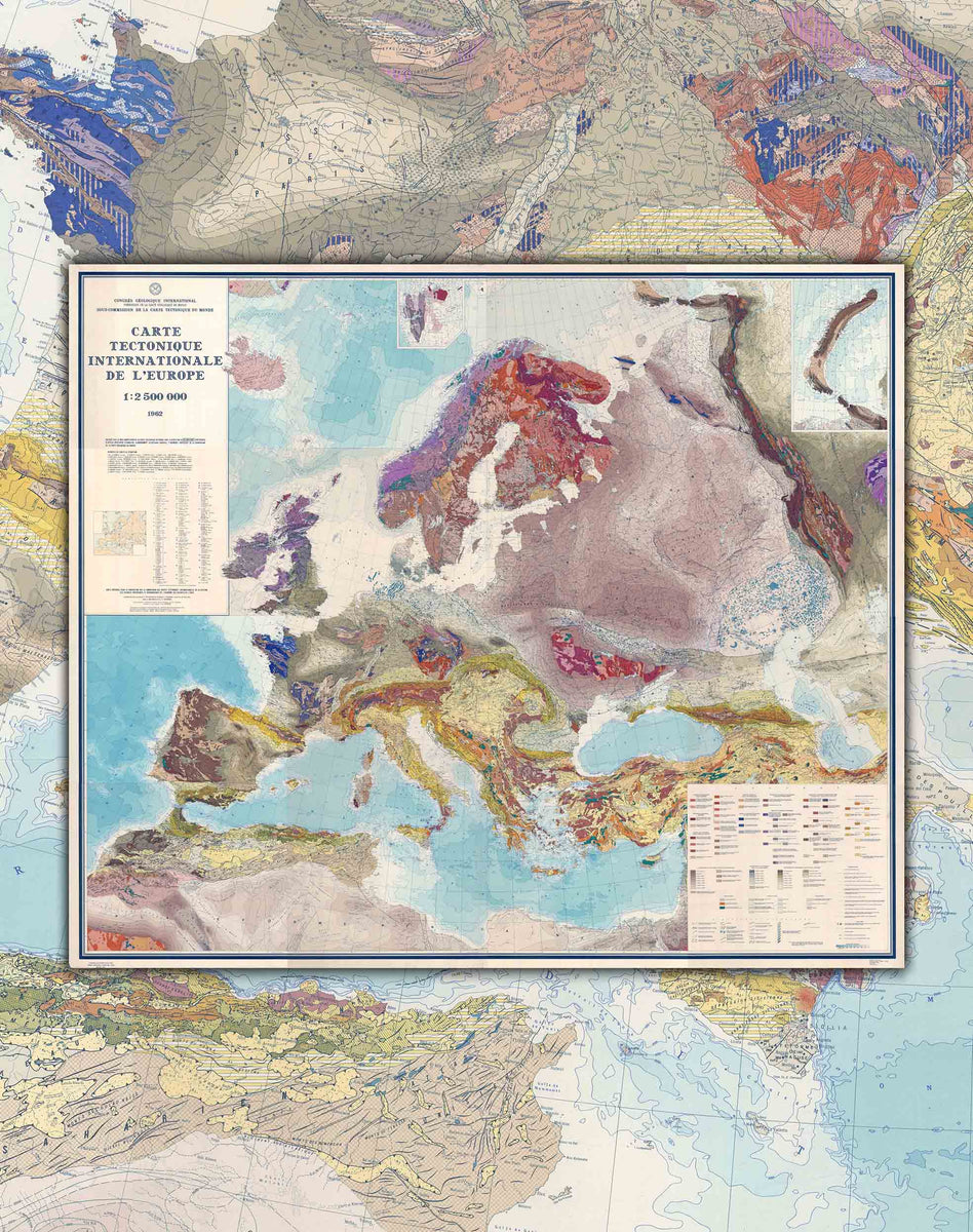 Geological Map of Europe - Print – Mappin