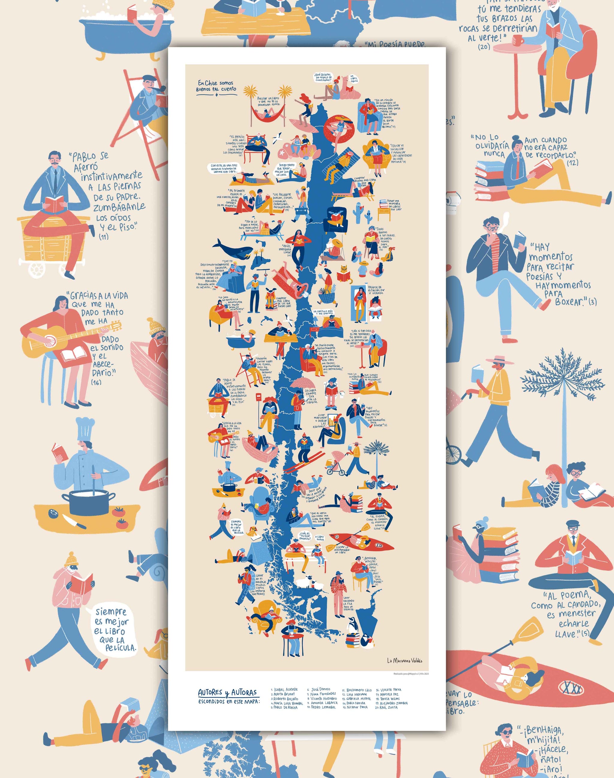 Mapas de Chile: Ilustrados — Mappin