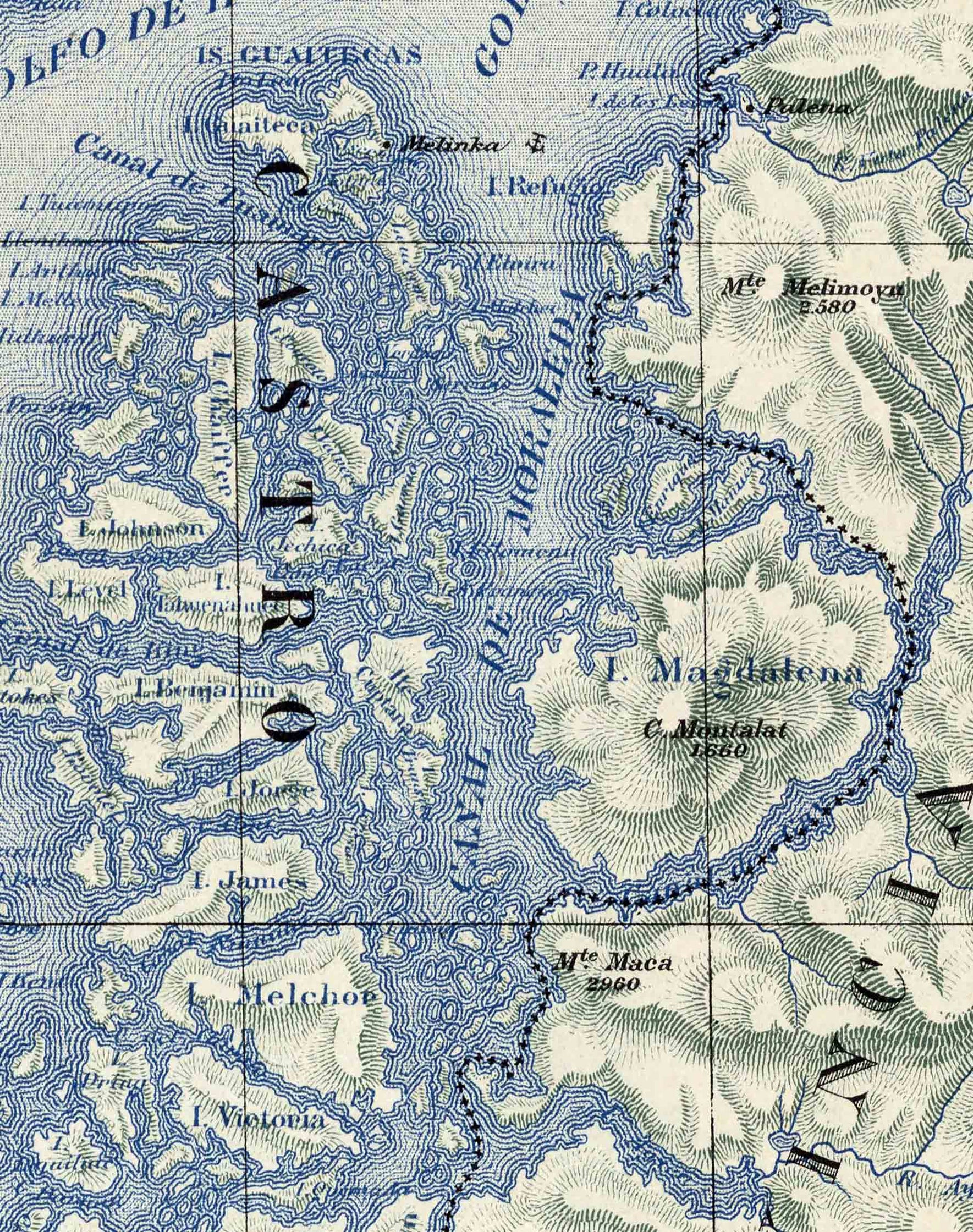 Mapa de Chiloé en 1903 - Lámina — Mappin