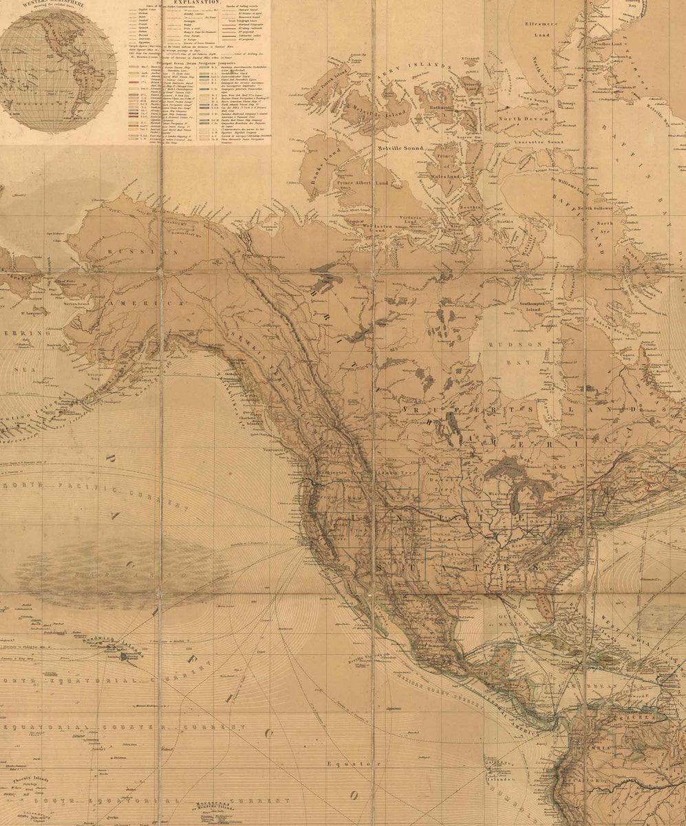 Vintage World Map - Art Print – Mappin