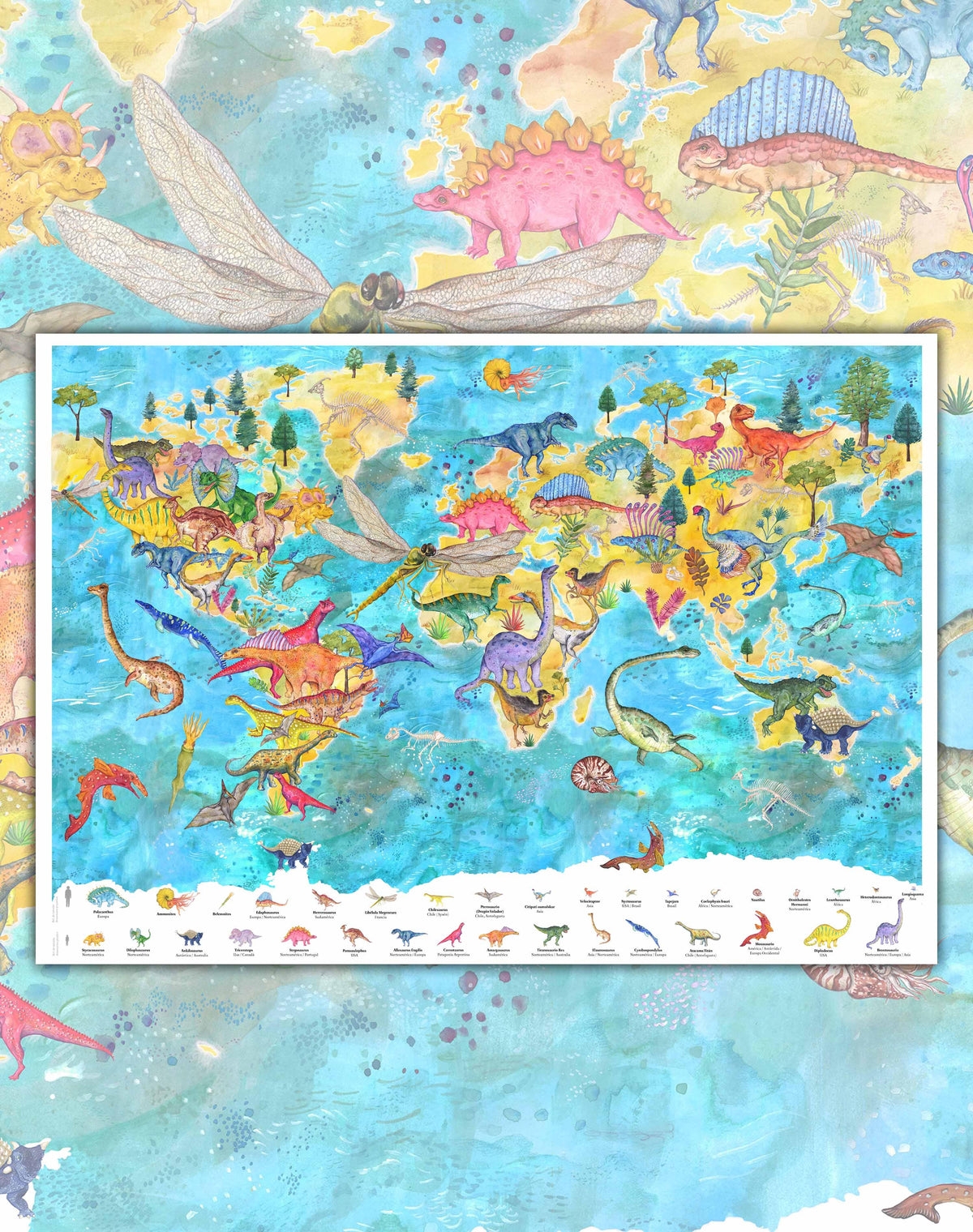 Mapa Del Corazón De Dinosauria