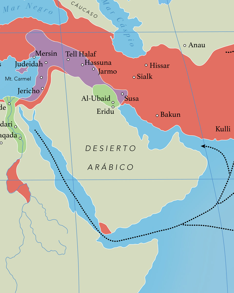Eurasia The Growth of Civilization - Art Print – Mappin