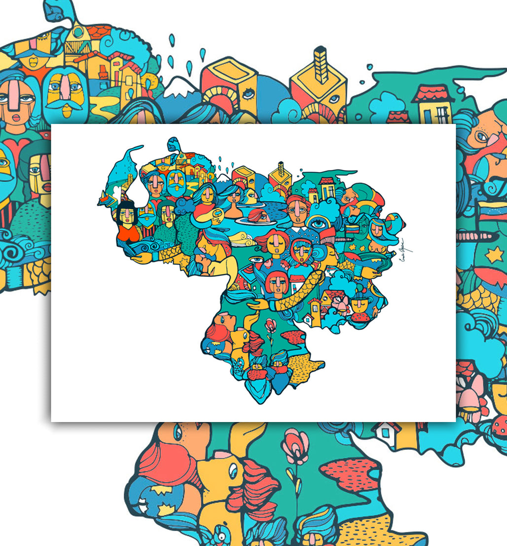 Mapa Venezuela Mágica - Lámina — Mappin