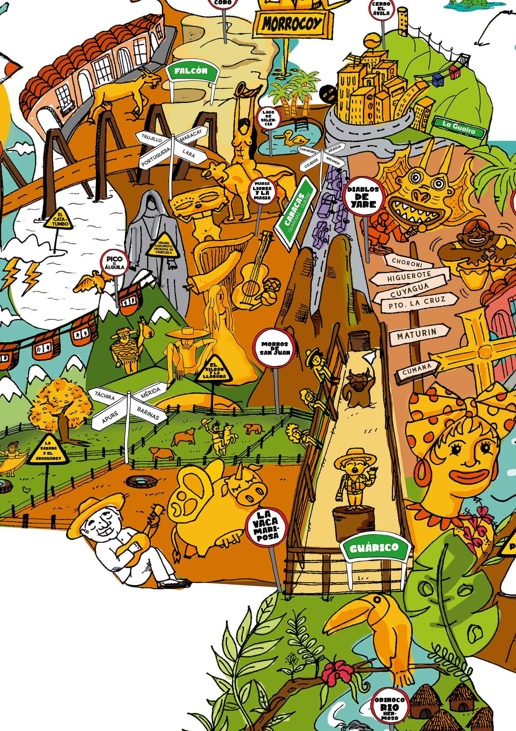 Mapa de Venezuela Mix - Lámina — Mappin