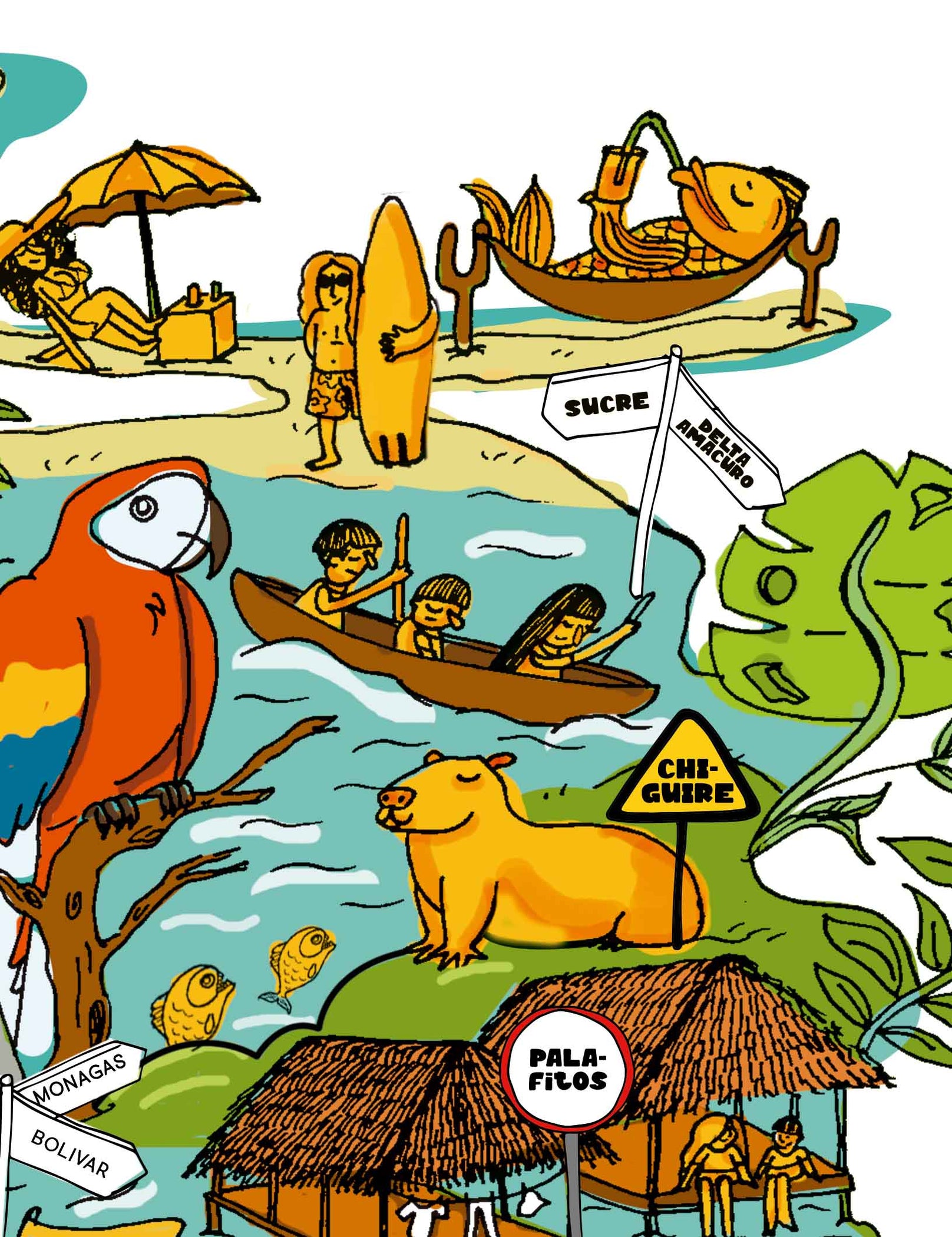 Mapa de Venezuela Mix - Lámina — Mappin